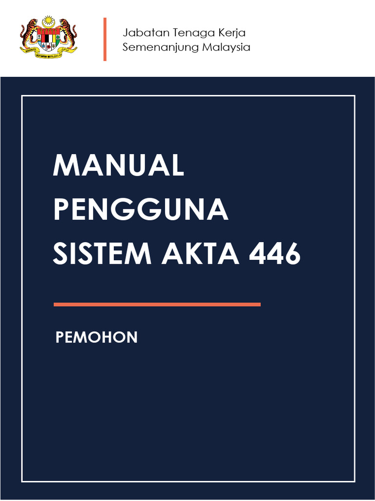 Manual Pengguna Sistem Akta 446 - Rumah Pekerja | PDF
