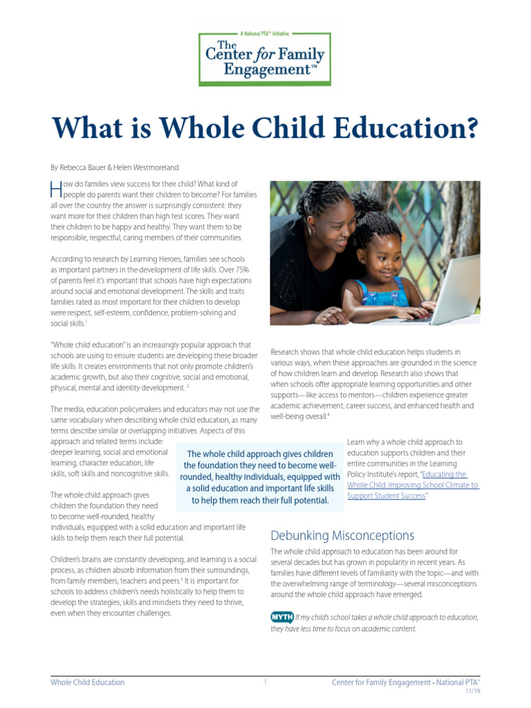 What Is Whole Child Education | PDF | Early Childhood Education | Teachers