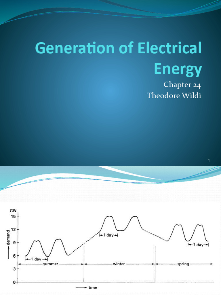 Generation of Electrical Energy-1 | PDF