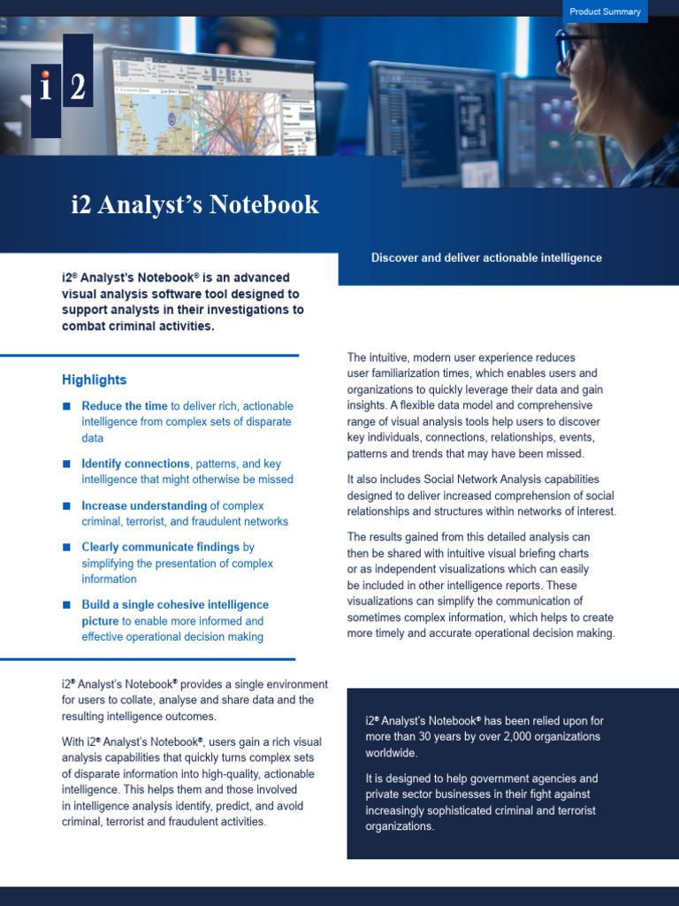 I2 Analysts Notebook | PDF | Computers