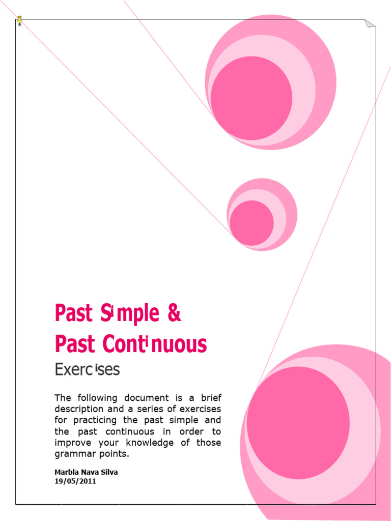 Past Simple Past Continous Exercises | PDF