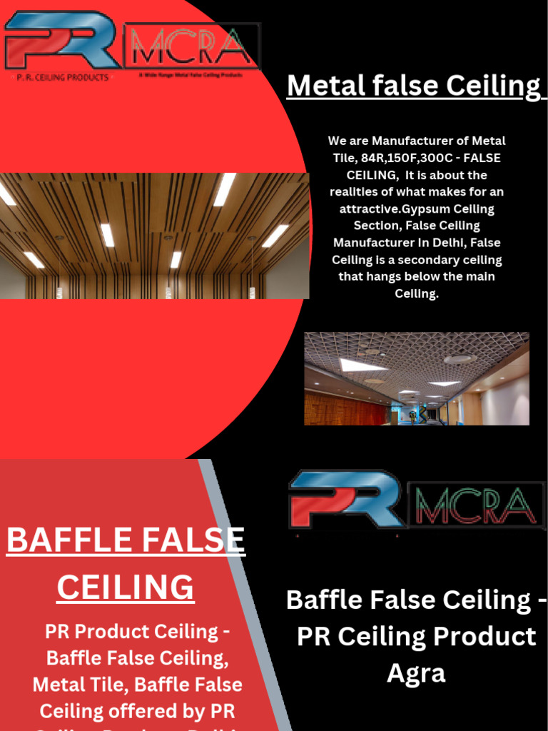 Metal False Ceiling Solutions | PDF