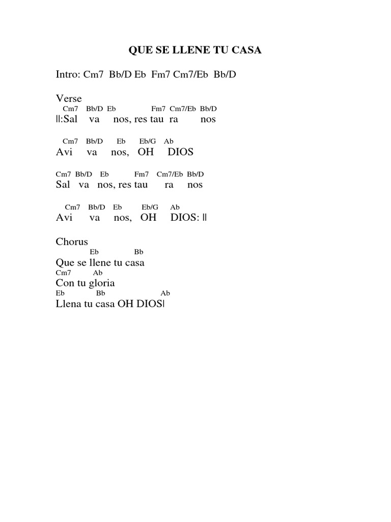 Que Se Llene Tu Casa | PDF