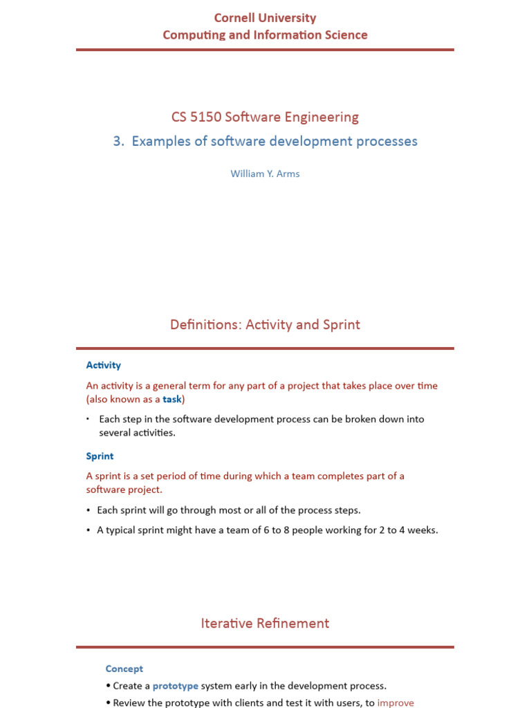 3 Process Examples | PDF | Agile Software Development | Software ...