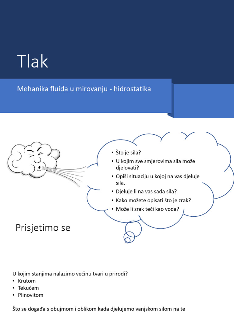 1.1 - Tlak - Hidrostatski Tlak-1 | PDF
