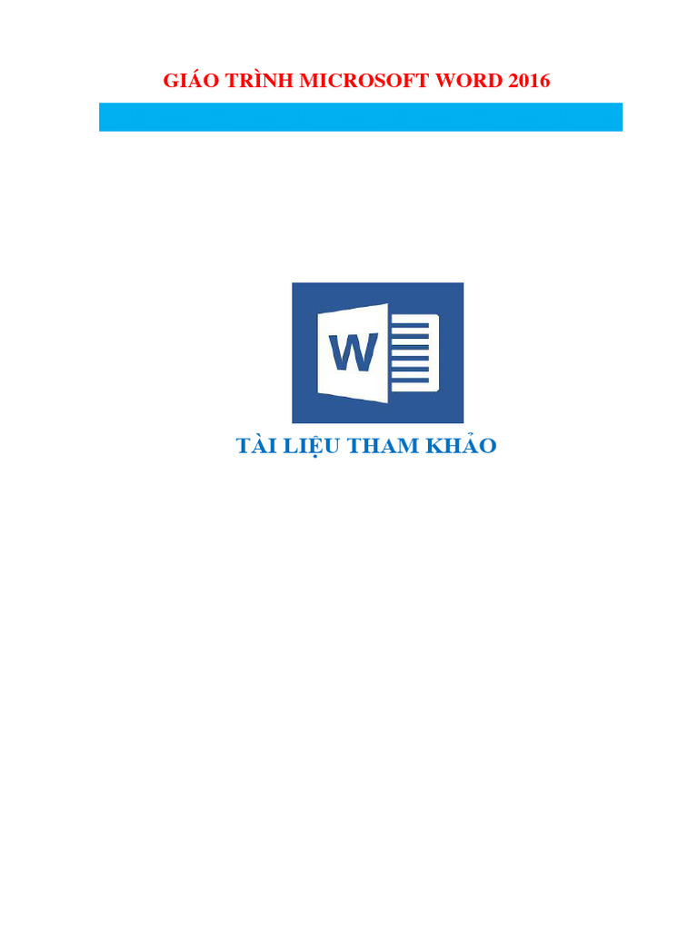Bản sao của GIÁO TRÌNH MICROSOFT WORD 2016 | PDF