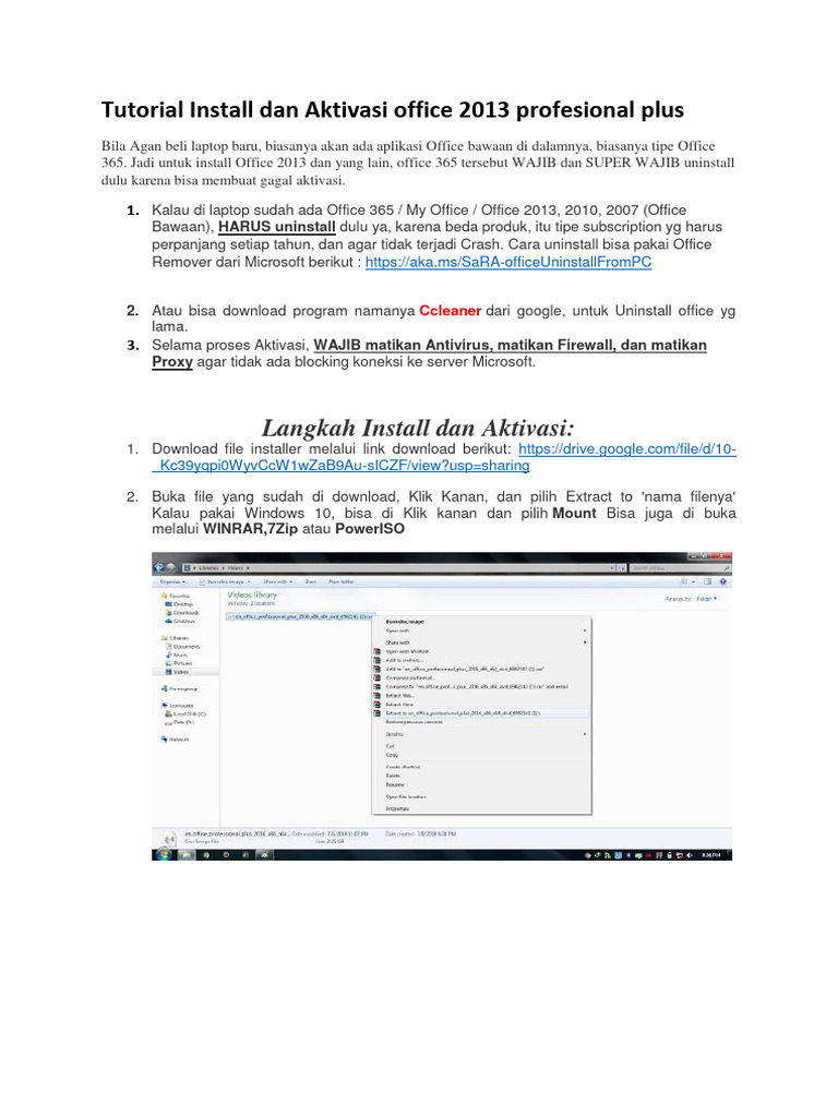 Tutorial Office 2013 ProPlus | PDF