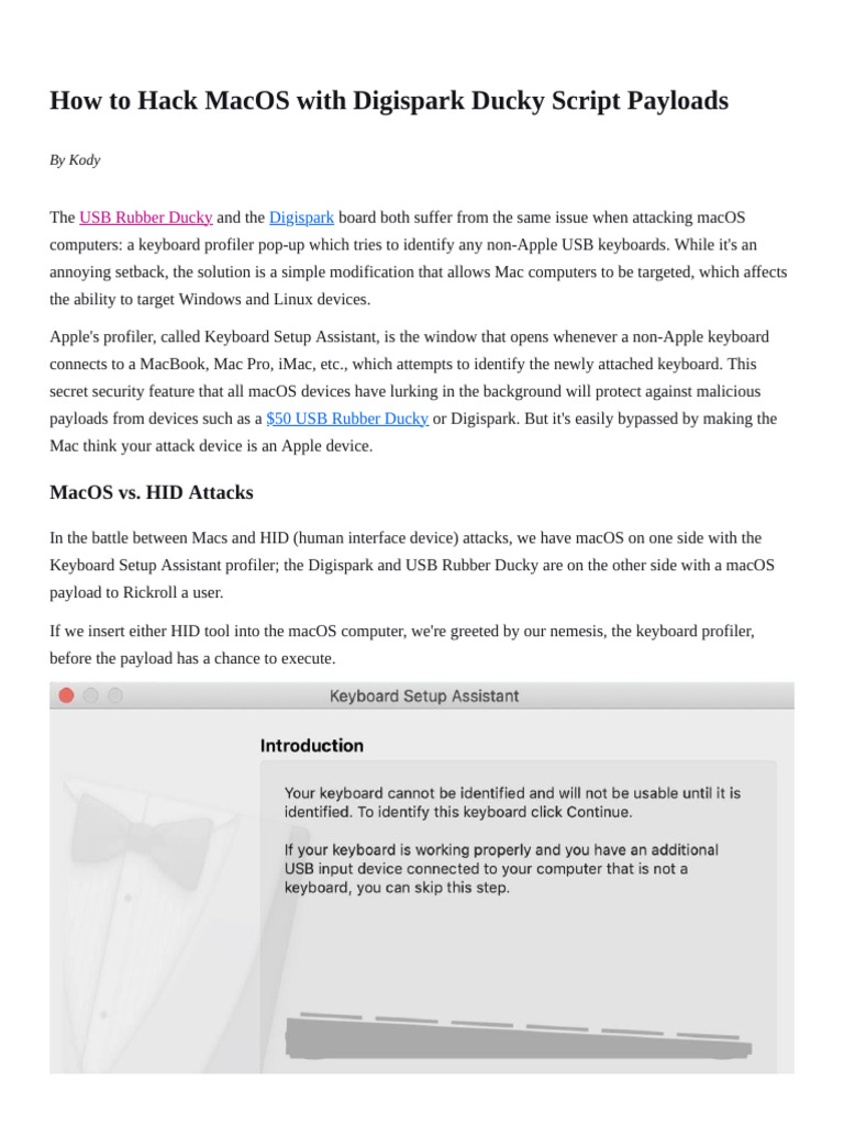 How To Hack MacOS With Digispark Ducky Script Payloads Null Byte WonderHowTo | PDF | Mac Os ...