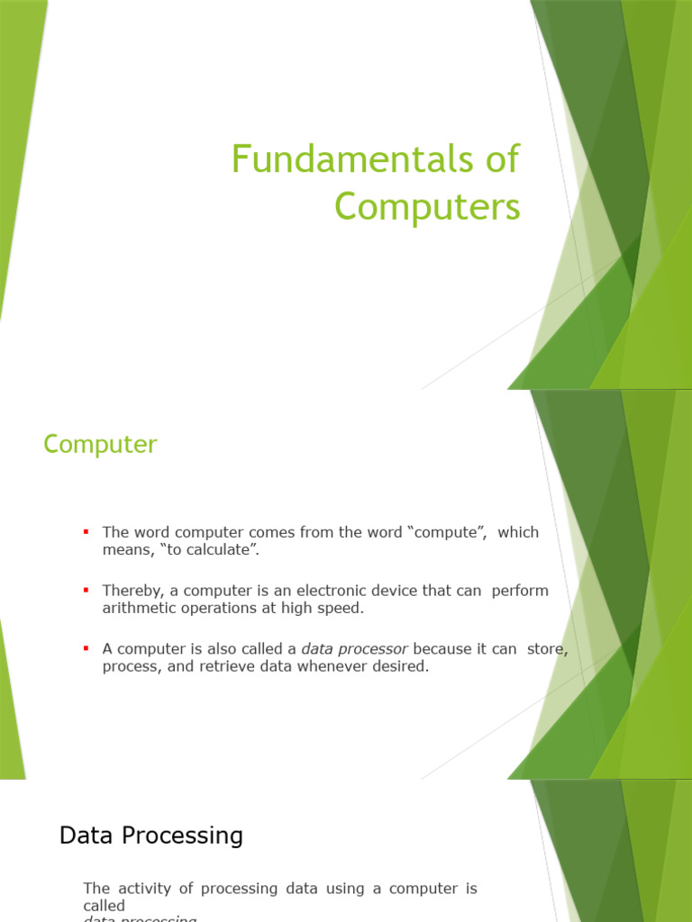 Fundamentals of Computers (1) For Hotel Management | Download Free PDF | Computer Data Storage ...