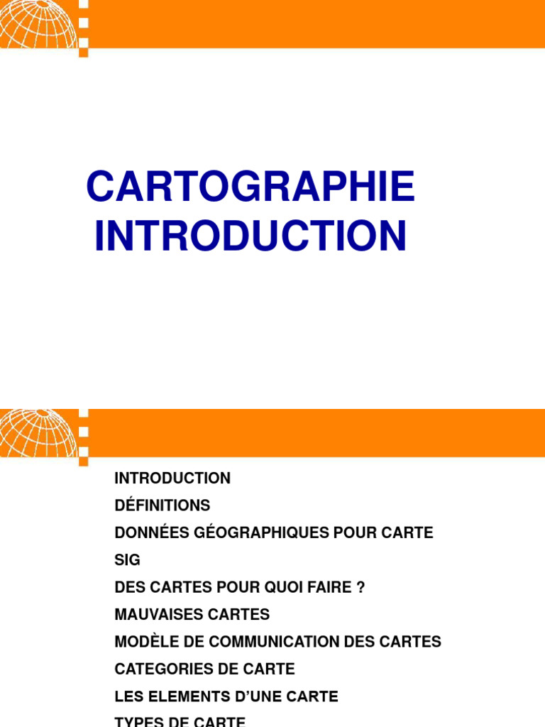 Etudiant COURS CARTO Intro Traduct | PDF