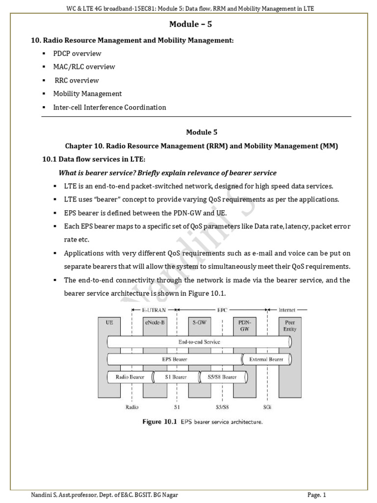 WC & LTE 4G - Module 5 | PDF | Internet Protocols | Computer Standards