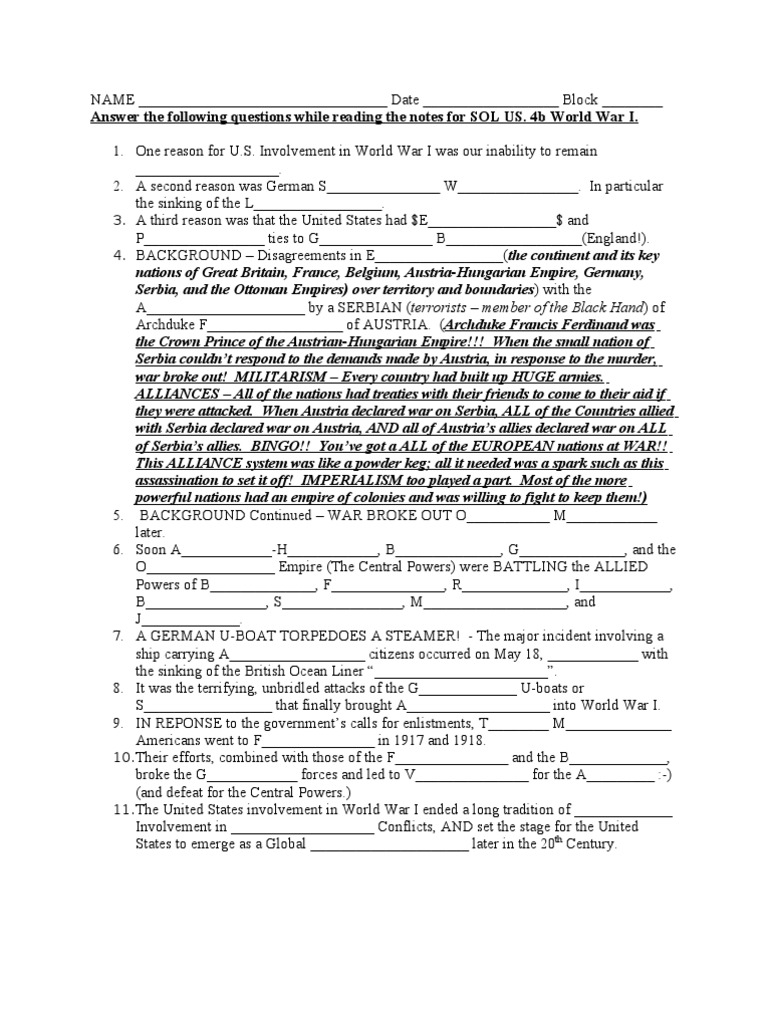 U.S. Enlistment in World War I | PDF | World War I | Austria Hungary