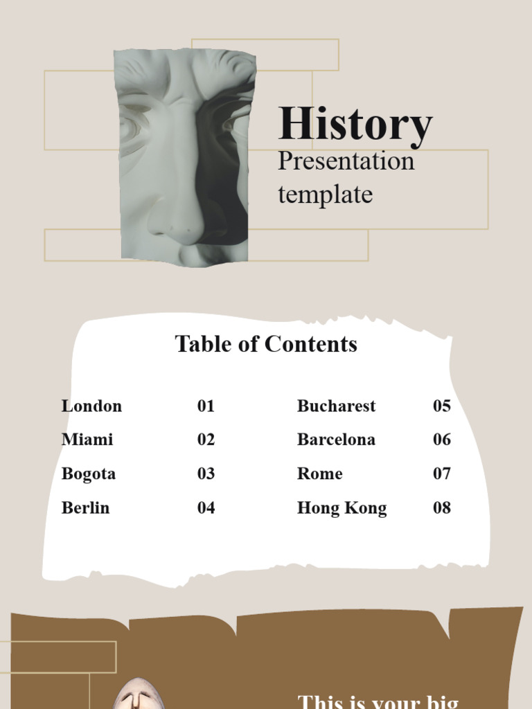 History Lesson Simple Presentation Brown Variant | PDF | Infographics ...