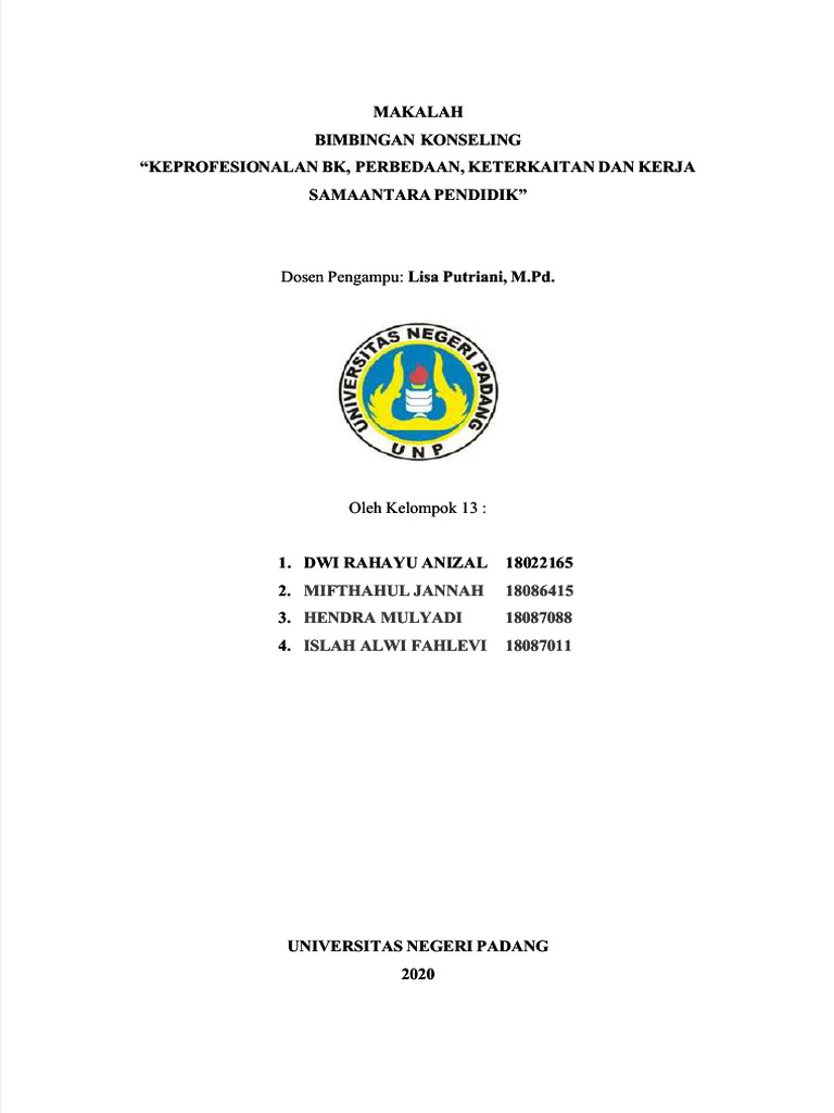 PDF Makalah BK Kelompok 13 Compress | PDF