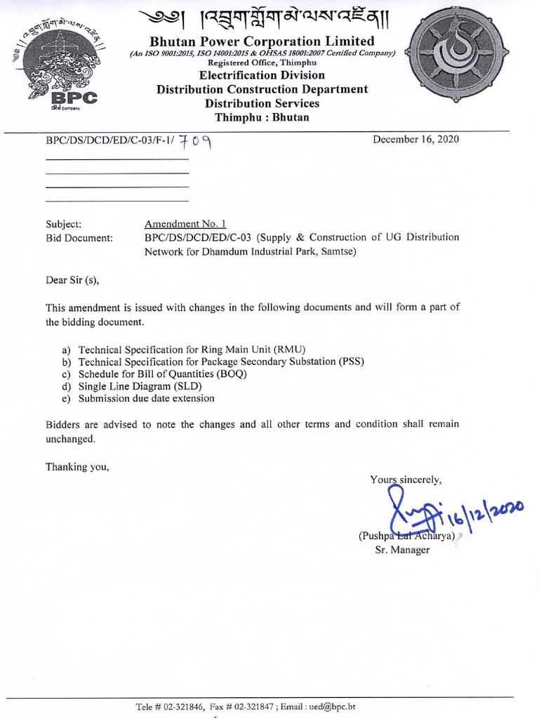 Technical Specification of Ring Main Unit (RMU) | PDF