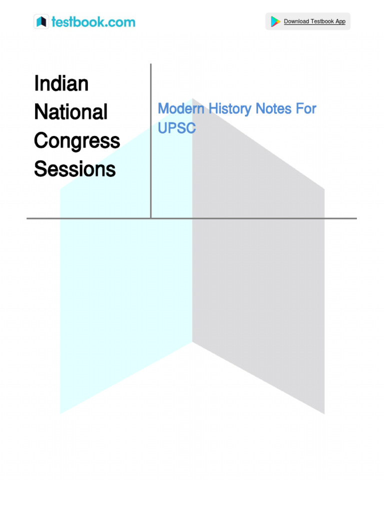 Indian National Congress Sessions | PDF | Indian National Congress ...