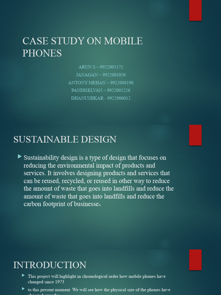 Case Study On Mobile Phones | PDF | Mobile Phones | Smartphone