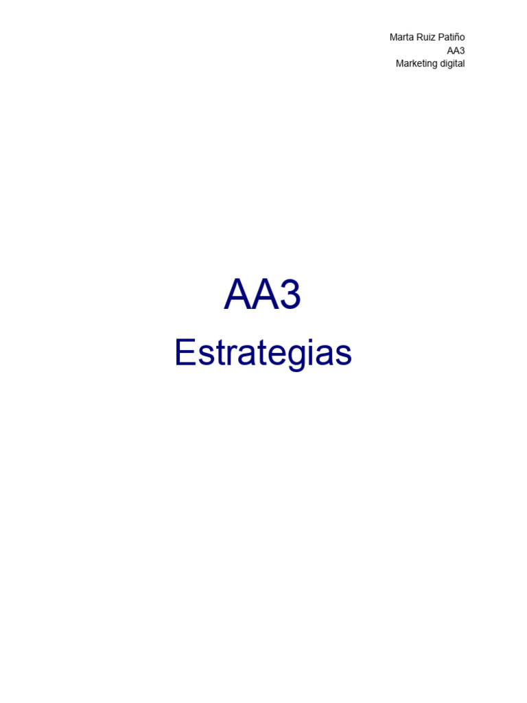 Aa3 (FP027 | PDF | Posicionamiento en buscadores | Marketing