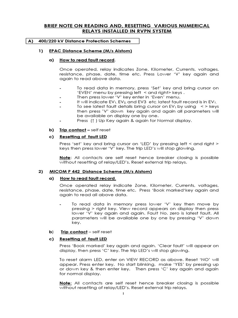 Relay Operation Guide | PDF | Relay | Electrical Equipment