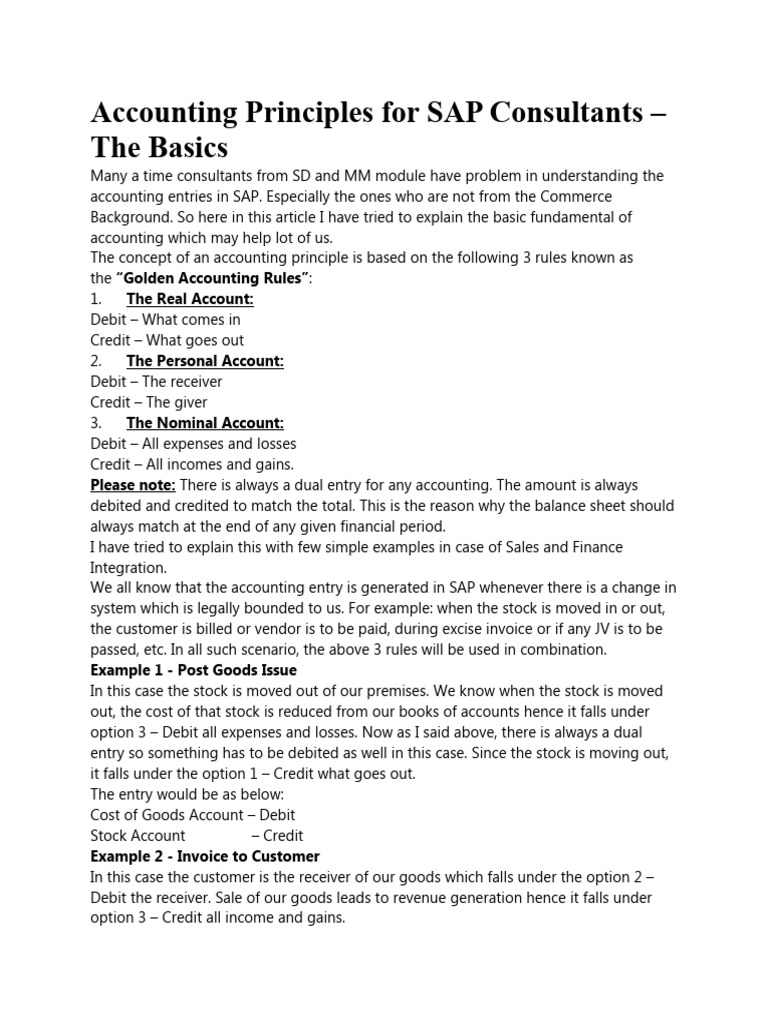 SAP Ac Principles | PDF | Debits And Credits | Economies