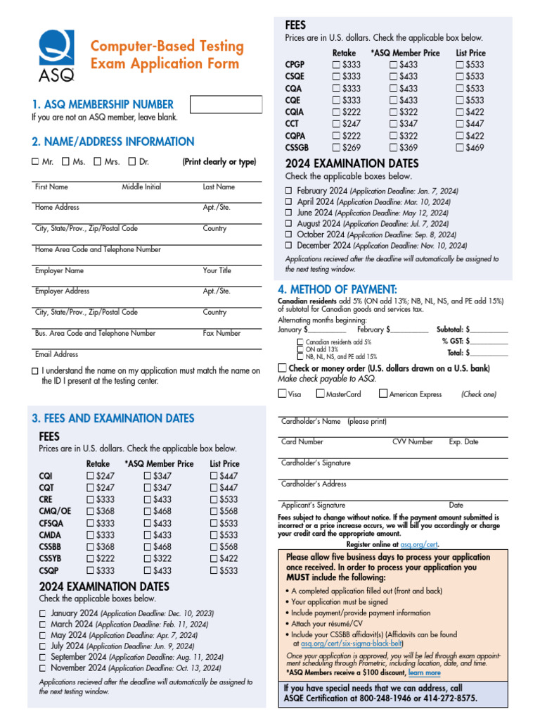 2024 CBT Certification Exam Application | PDF