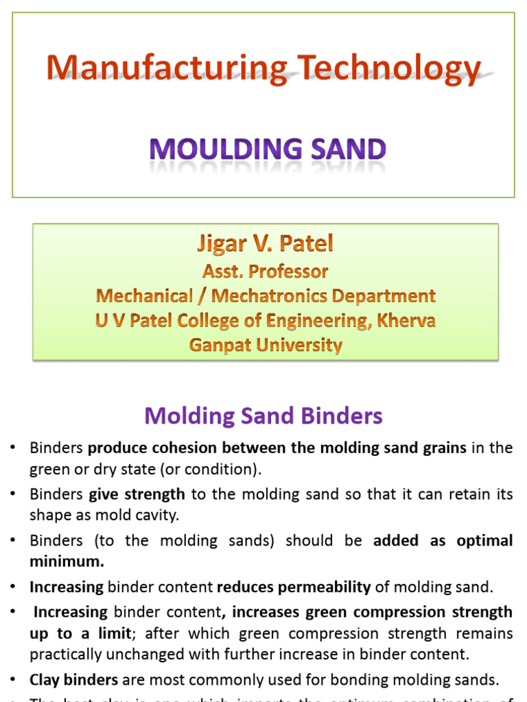 Moulding Sand | PDF | Clay | Natural Materials