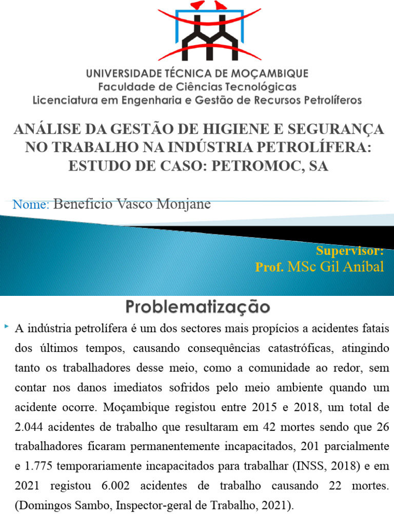 Resumo em Slides Da Analise de HST Nas Industrias Petroquimicas | PDF | Petróleo | Risco
