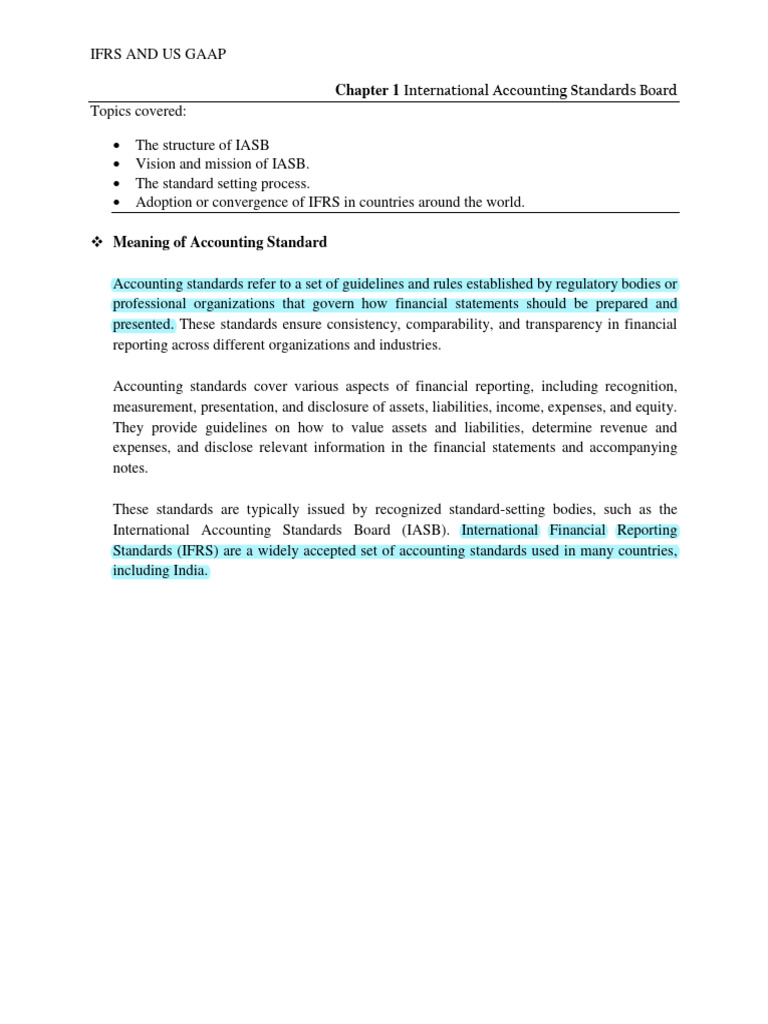 Ifrs Unit 1 | Download Free PDF | International Financial Reporting ...