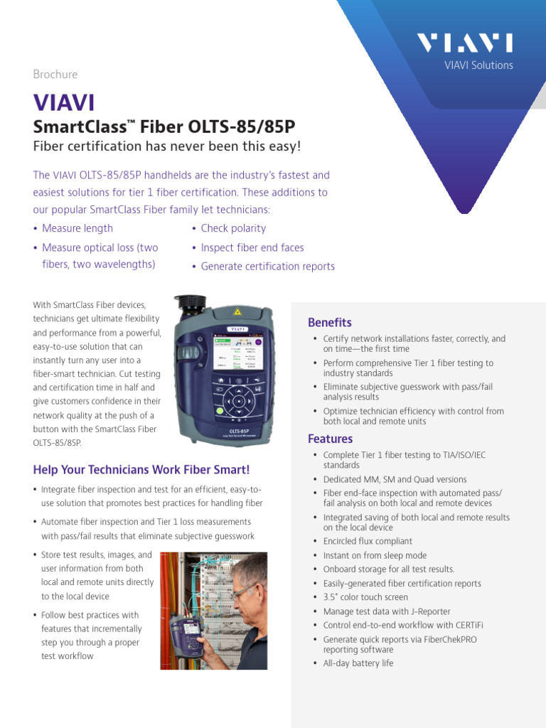 Smartclass Fiber Olts 85 85p Brochures en | PDF