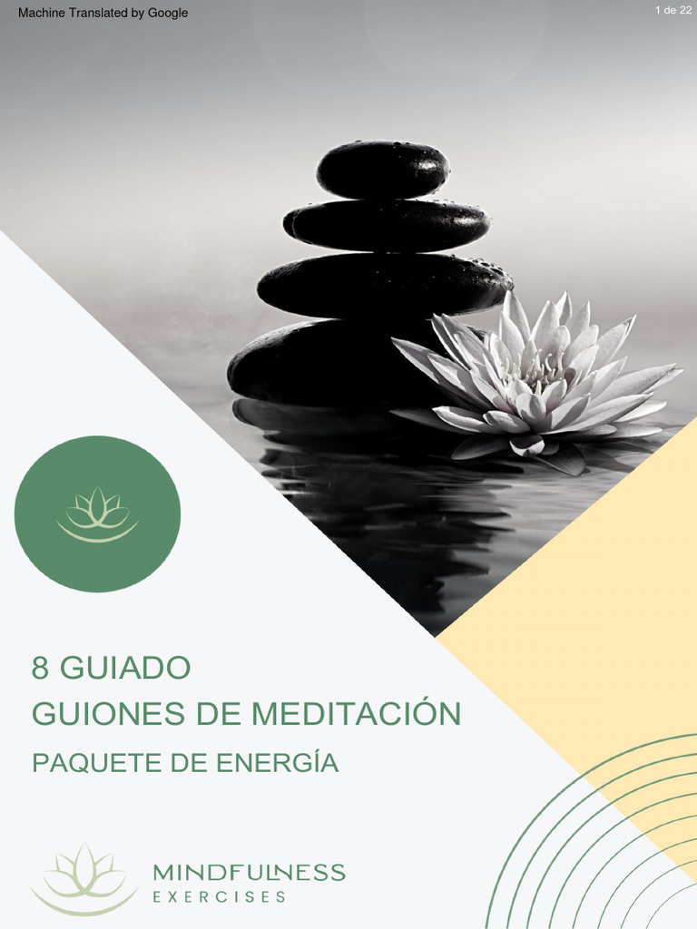 8 Guided Mindfulness Meditations Español | PDF | Meditación | Gratitud