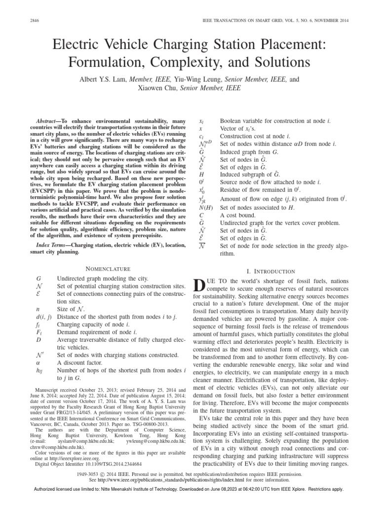 Electric Vehicle Charging Station Placement Formulation Complexity and ...