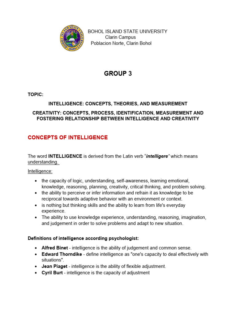 Group 3 Report Hard | PDF | Intelligence Quotient | Creativity