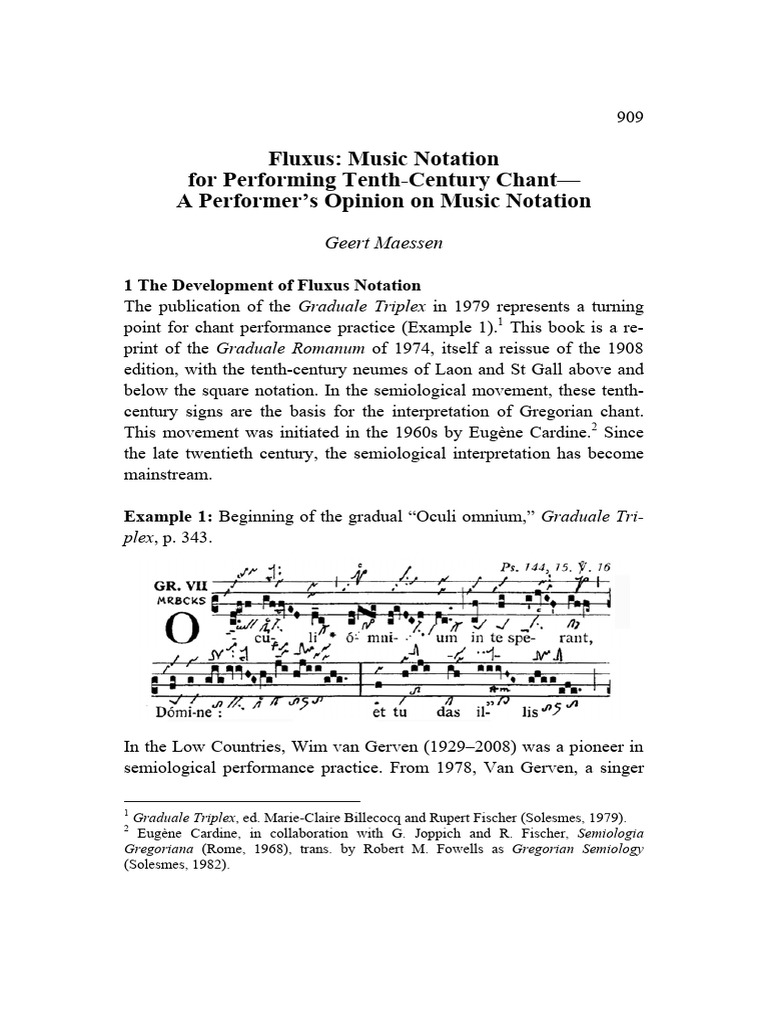 Fluxus Music Notation For Performing Tenth-Century Chant | PDF | Art