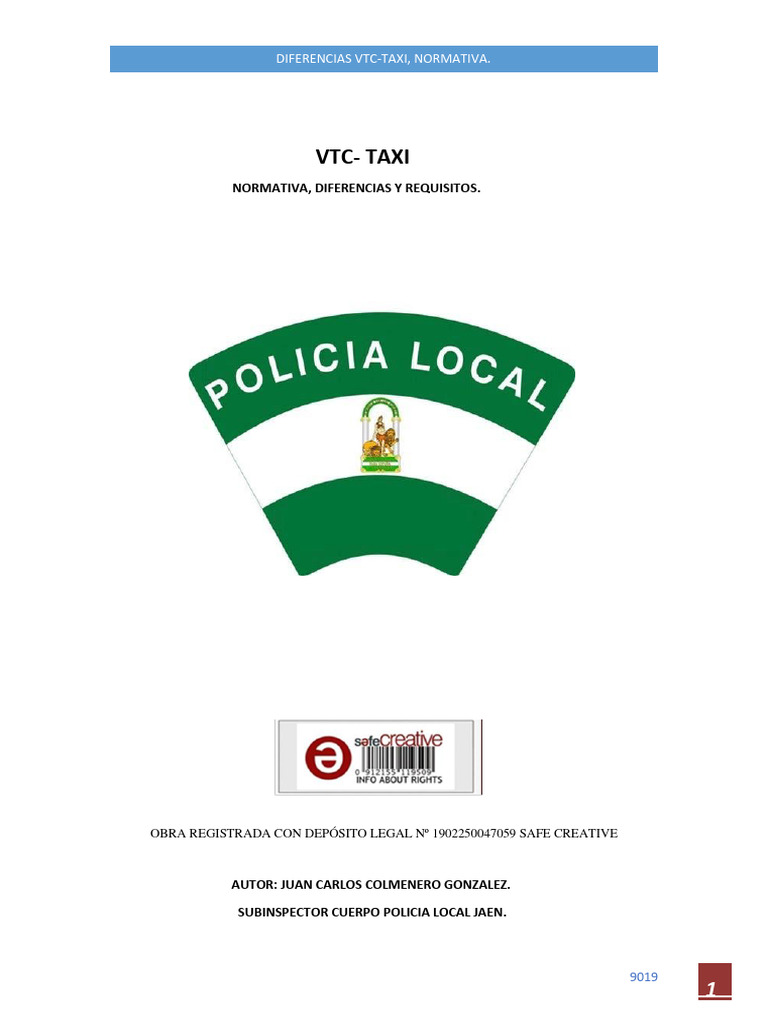 Publicacion Vtc-Taxi 1 | PDF