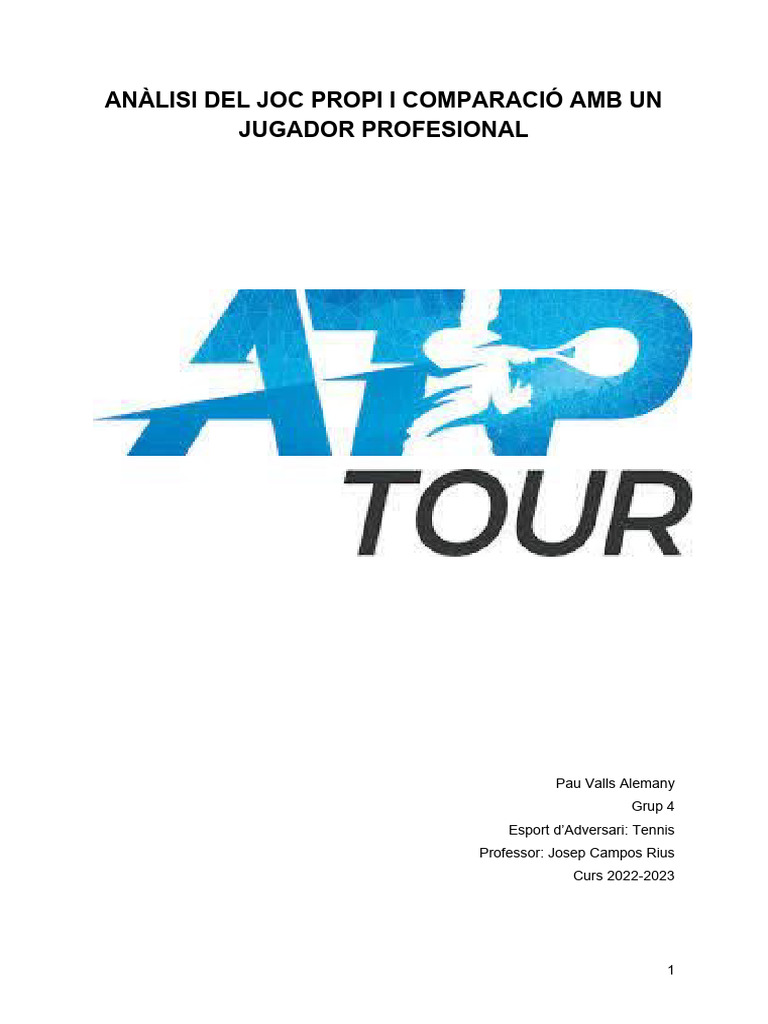 Analisi Del Joc Propi. | PDF