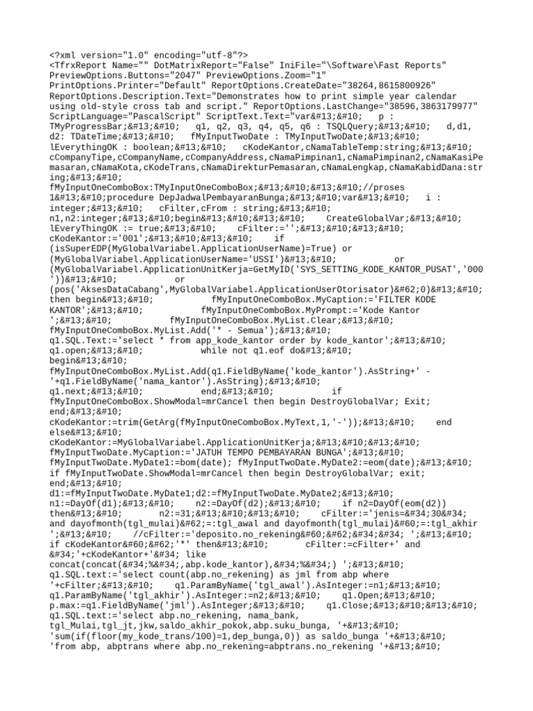 Laporan Jadwal Bayar Bunga ABP - fr3 | PDF