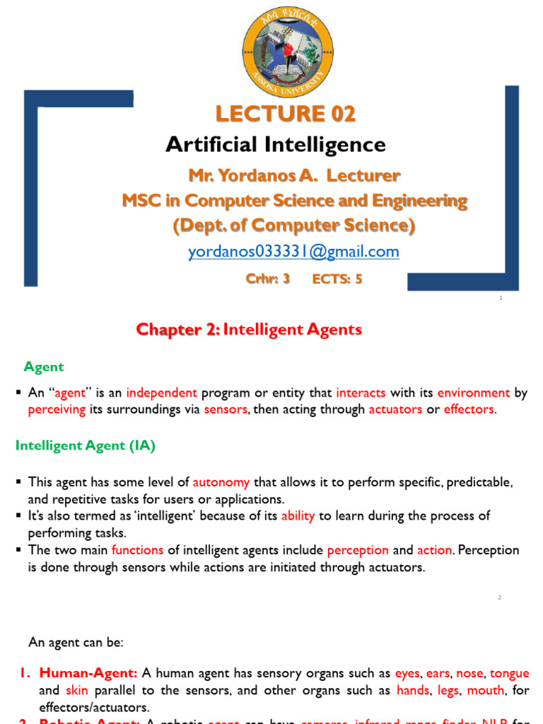 Chapter 2 AI | Download Free PDF | Artificial Intelligence | Intelligence (AI) & Semantics