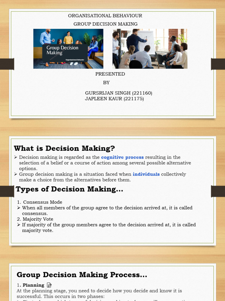 Group Decision-Making Techniques | PDF | Decision Making | Brainstorming