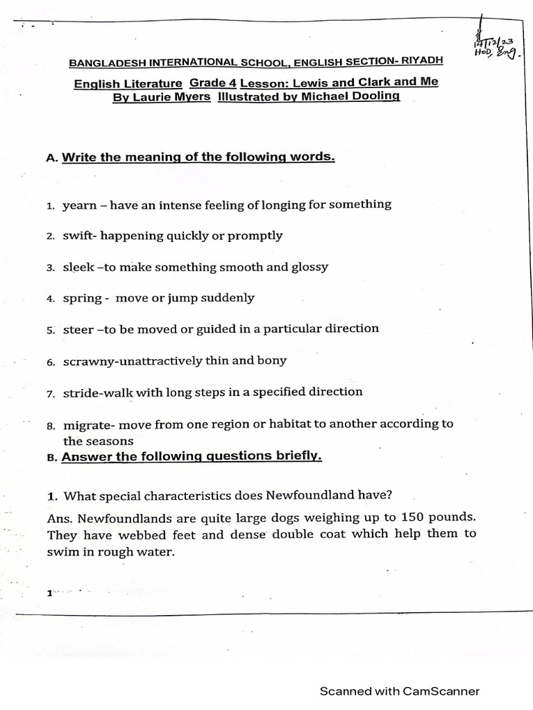 Grade-4 English Literature Lewis and CL | PDF