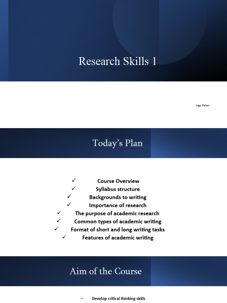 Presentation Academic Writing | PDF