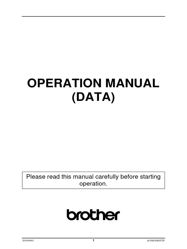 (영문) Operation Manual (Data) REV01 210906 | PDF | Input/Output | Parameter (Computer Programming)