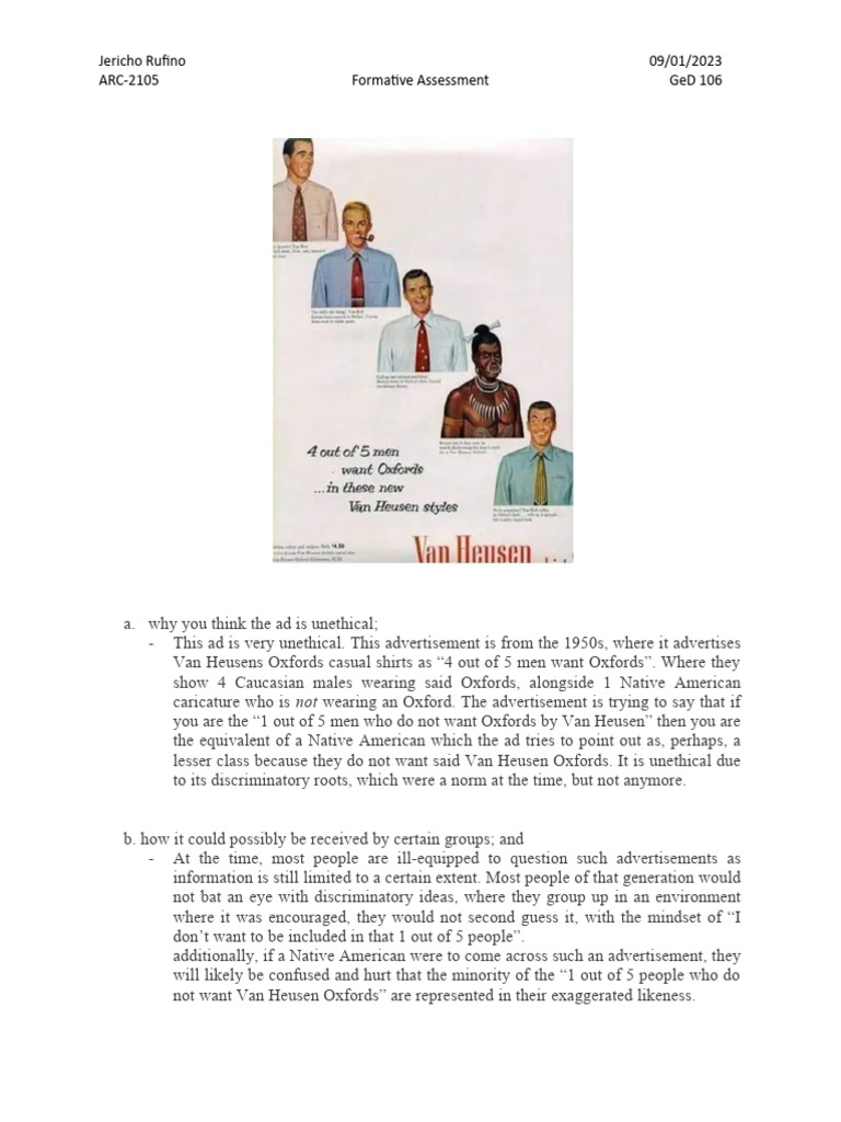 Formative Assessment 1 | PDF