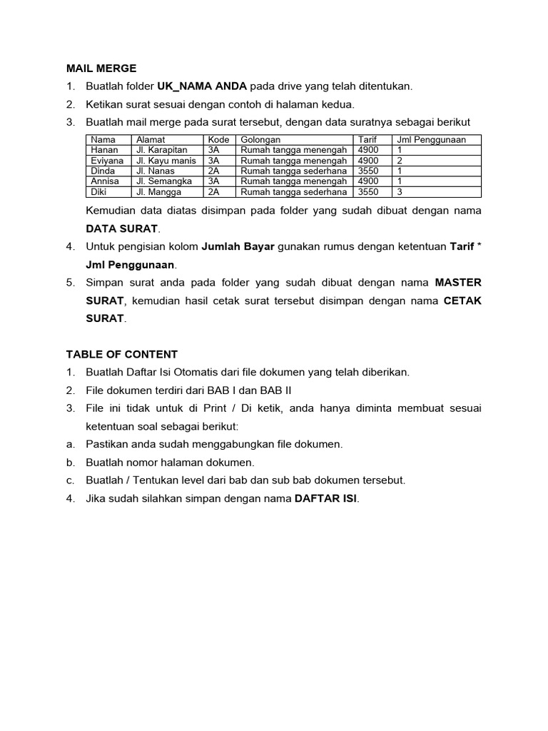 Soal Word | PDF
