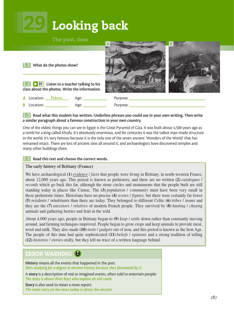 VFF Unit 29 Look Back | PDF | Archaeology