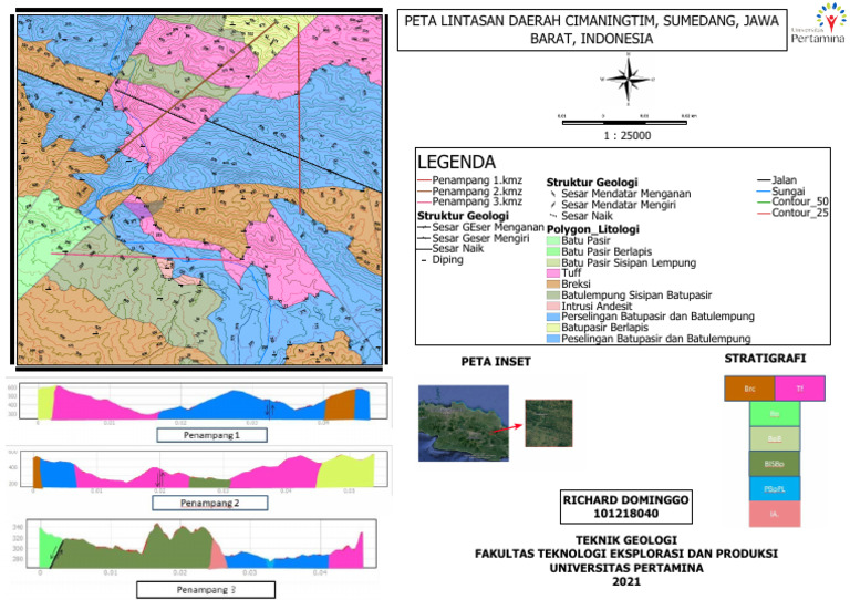 Peta Geologi 101218040 | PDF | Sains & Matematika