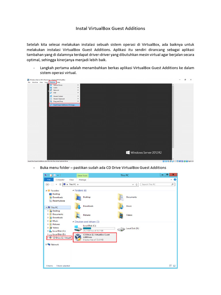 Instalasi VirtualBox Guest Additions | PDF | Komputer