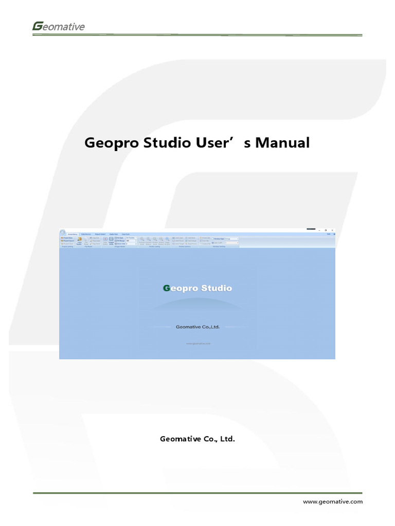 Geopro Studio User's Manual-2022 | PDF | Computers