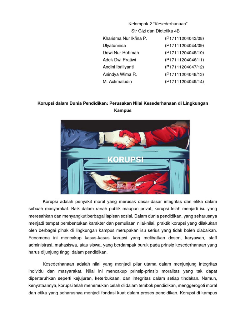 Kelompok 2 - STR Gizi Dan Dietetika - 4B - Kesederhanaan | PDF | Ilmu ...