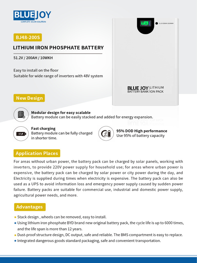 Blue Joy-BJ48-200S-Battery | PDF