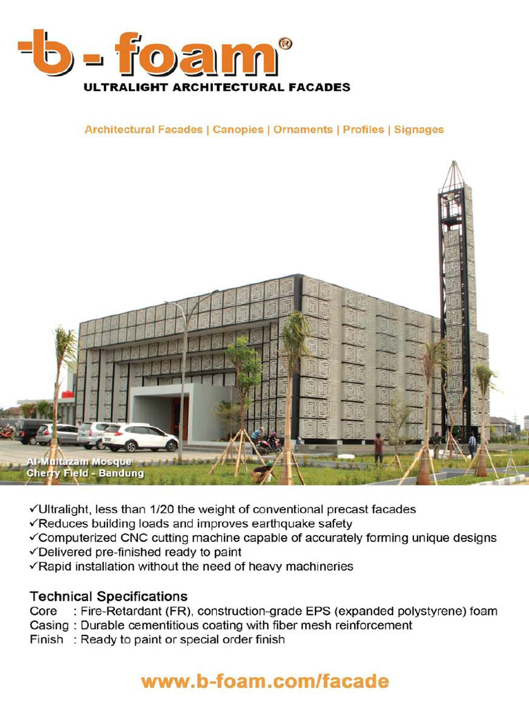 B-Foam Ultralight Architectural Facades Brochure-Eng V1.0 | PDF
